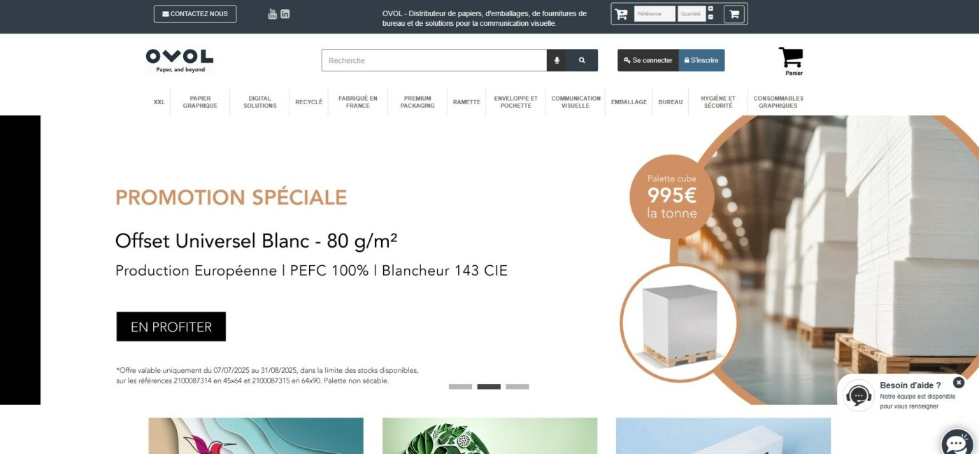 INAPA, distributeur de papier devient OVOL